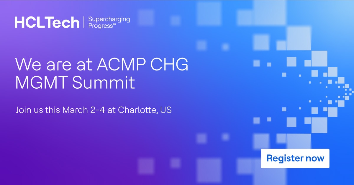 ACMP Change Management Conference 2023 | HCLTech