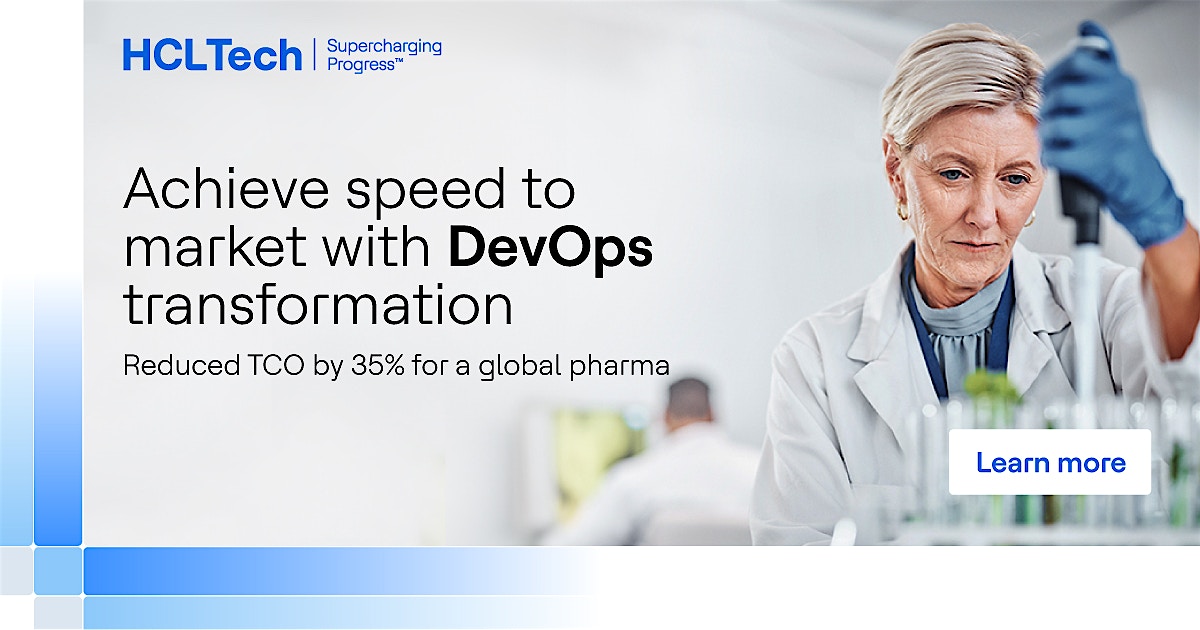 HCLTech DevOps transformation helps a global pharma client improve automation and reduce TCO ...
