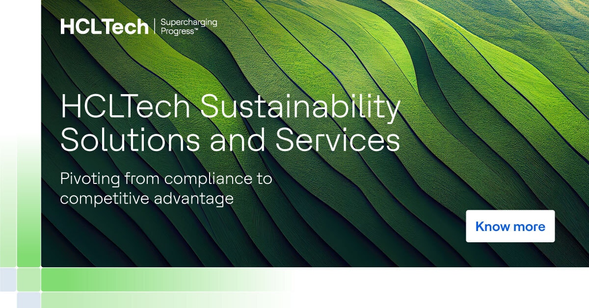 Sustainability Solutions and Services | HCLTech