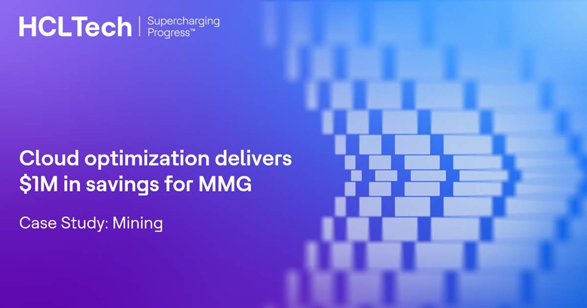 Cloud optimization delivers $1M in savings for MMG | HCLTech
