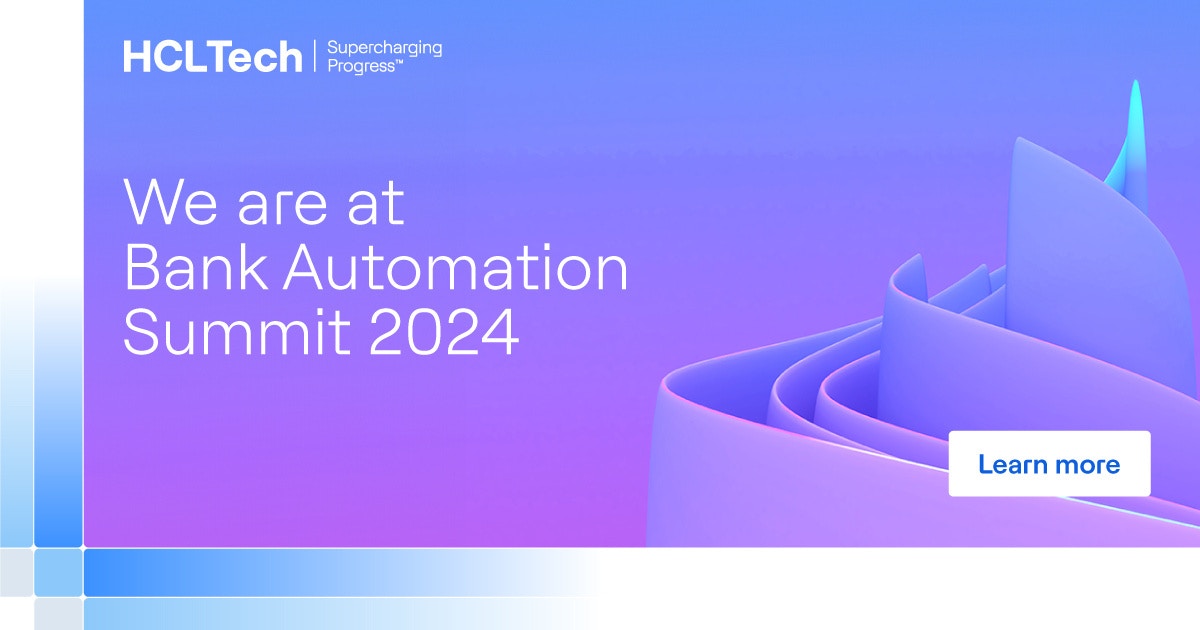 Bank Automation Summit 2024: A Fintech Conference | HCLTech