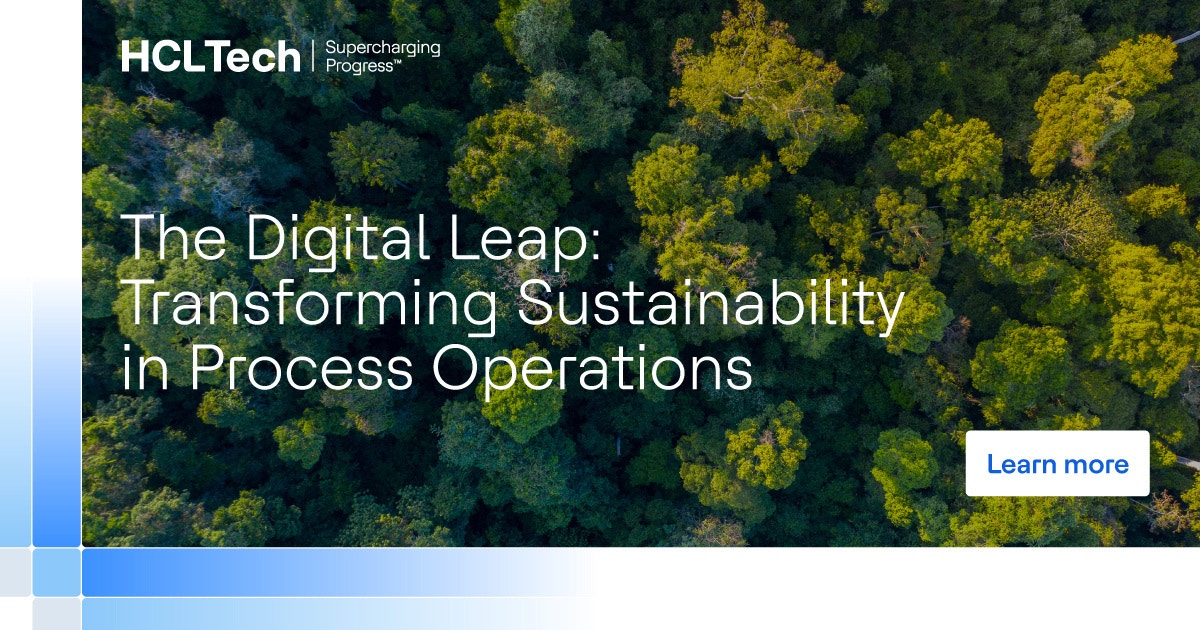 Digital Leap: Transforming Sustainability in Process Ops | HCLTech