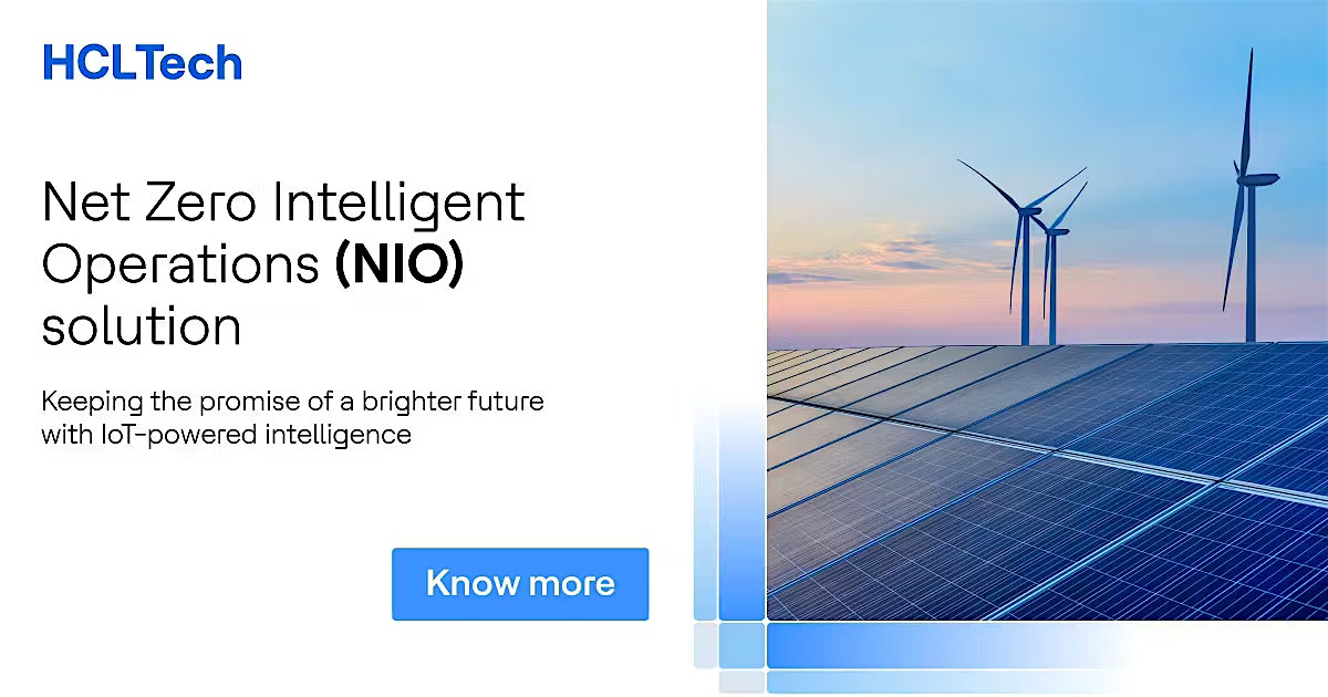 Net Zero Intelligent Operations Solution Brochure | HCLTech